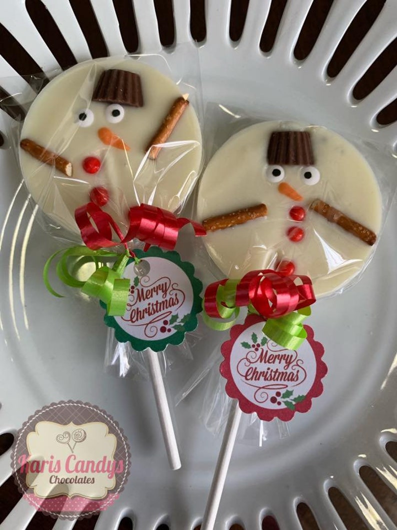 Christmas Chocolate Lollipop - Etsy