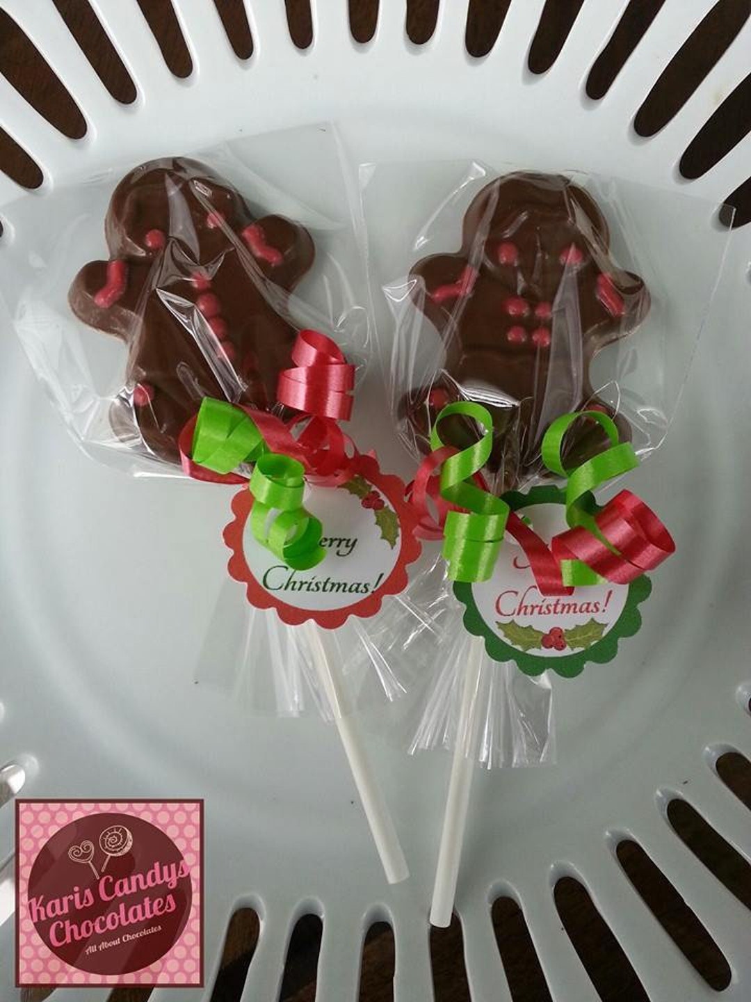 Christmas Chocolate Lollipop - Etsy