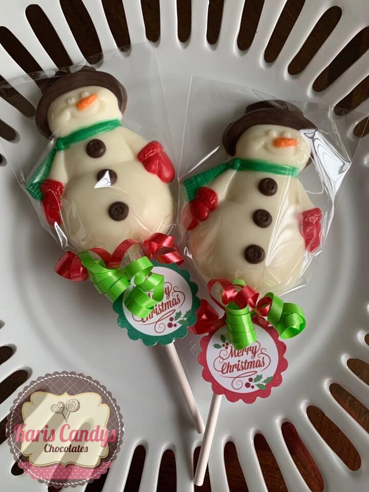 Christmas Chocolate Lollipop - Etsy