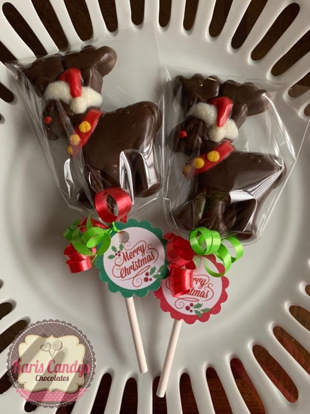 Christmas Chocolate Lollipop - Etsy