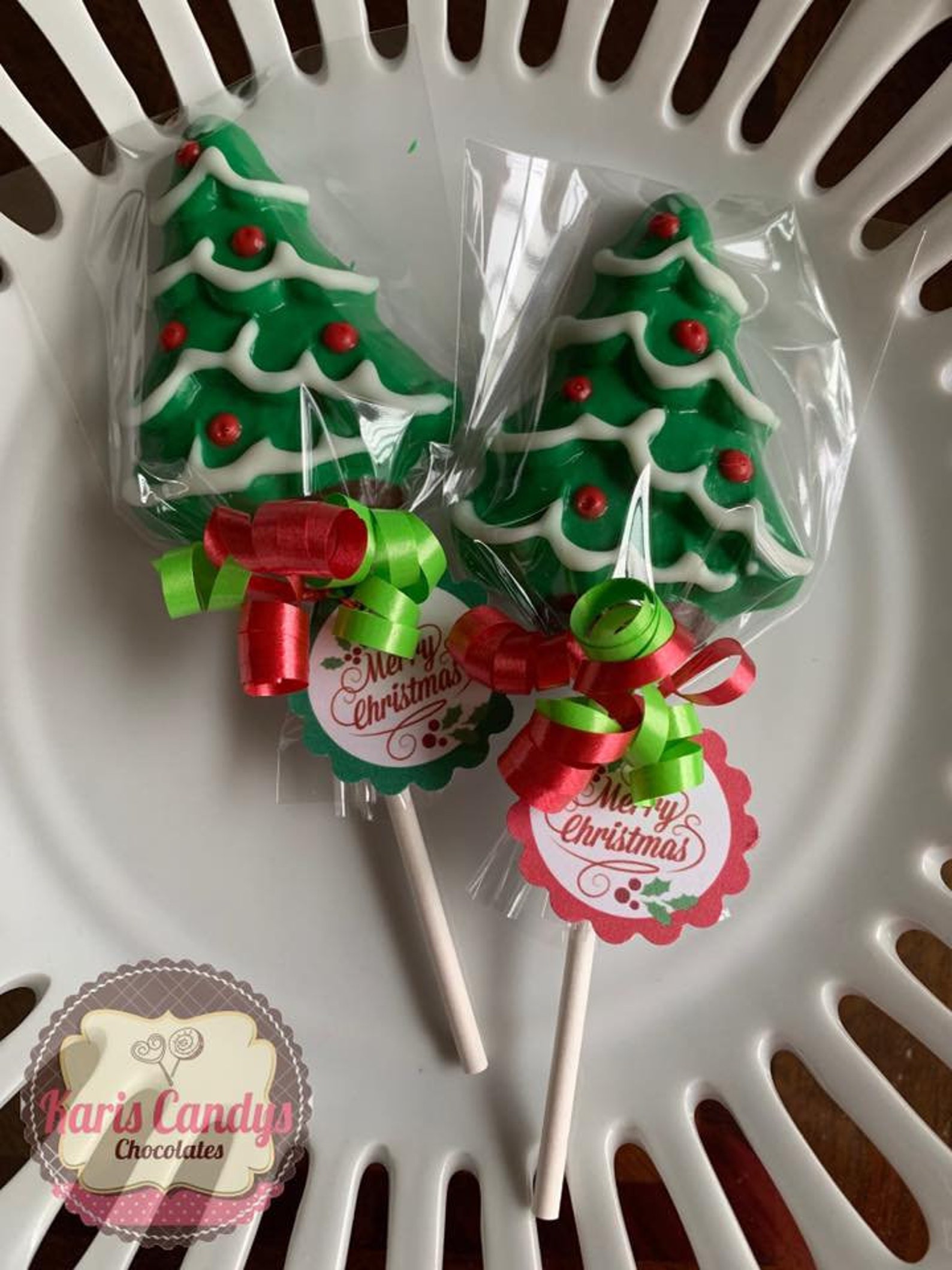 Christmas Chocolate Lollipop - Etsy
