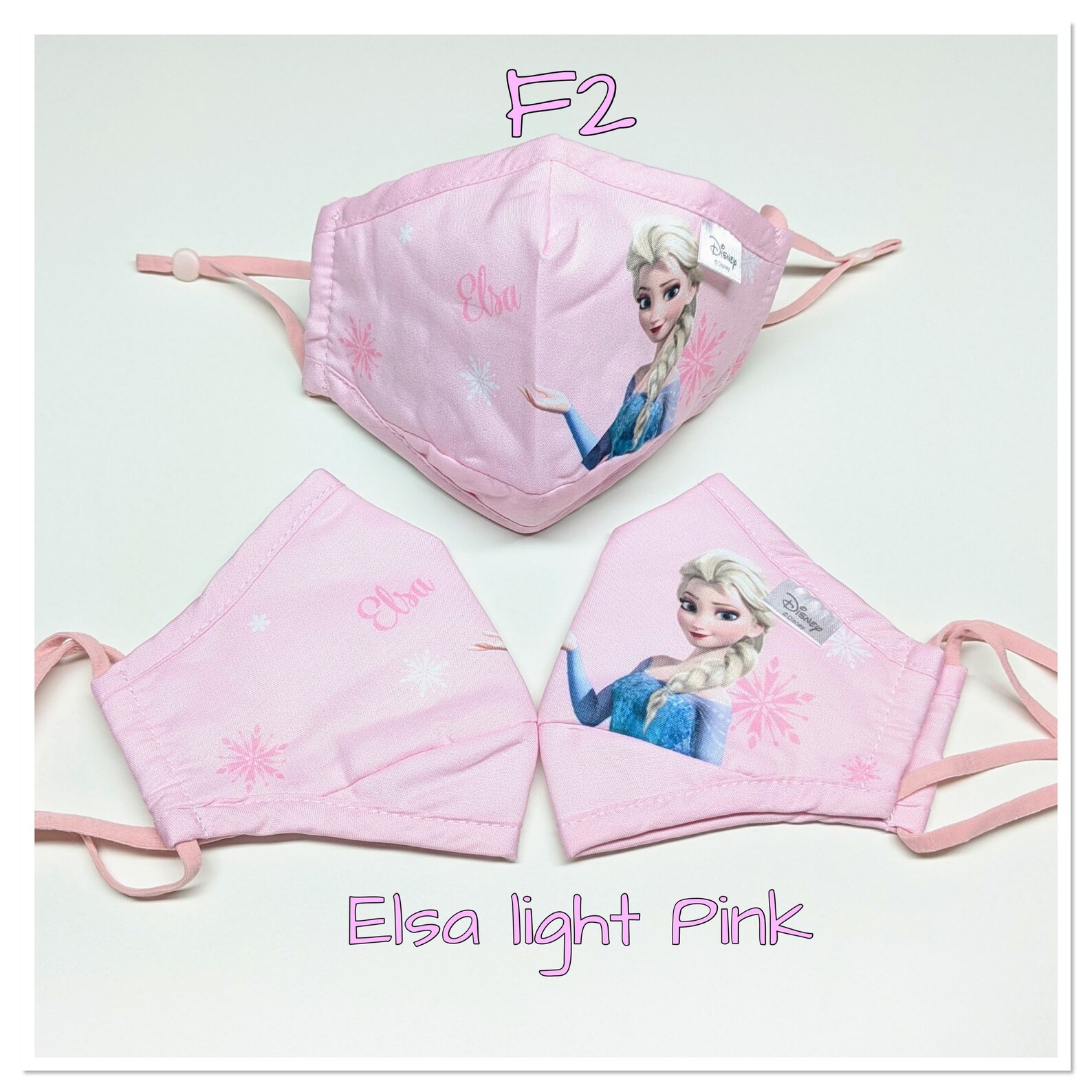 Kids Frozen Elsa Cotton Face Masks W/ Filter N Chin Cover N - Etsy