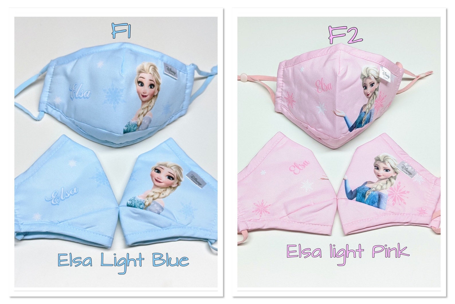 Kids Frozen Elsa Cotton Face Masks W/ Filter N Chin Cover N - Etsy