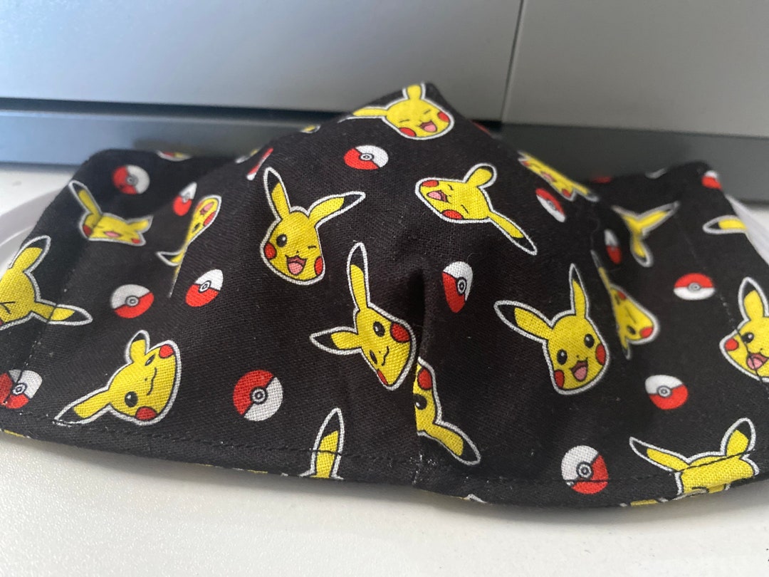 Kids Triple Layered Pokemon Face Mask - Etsy