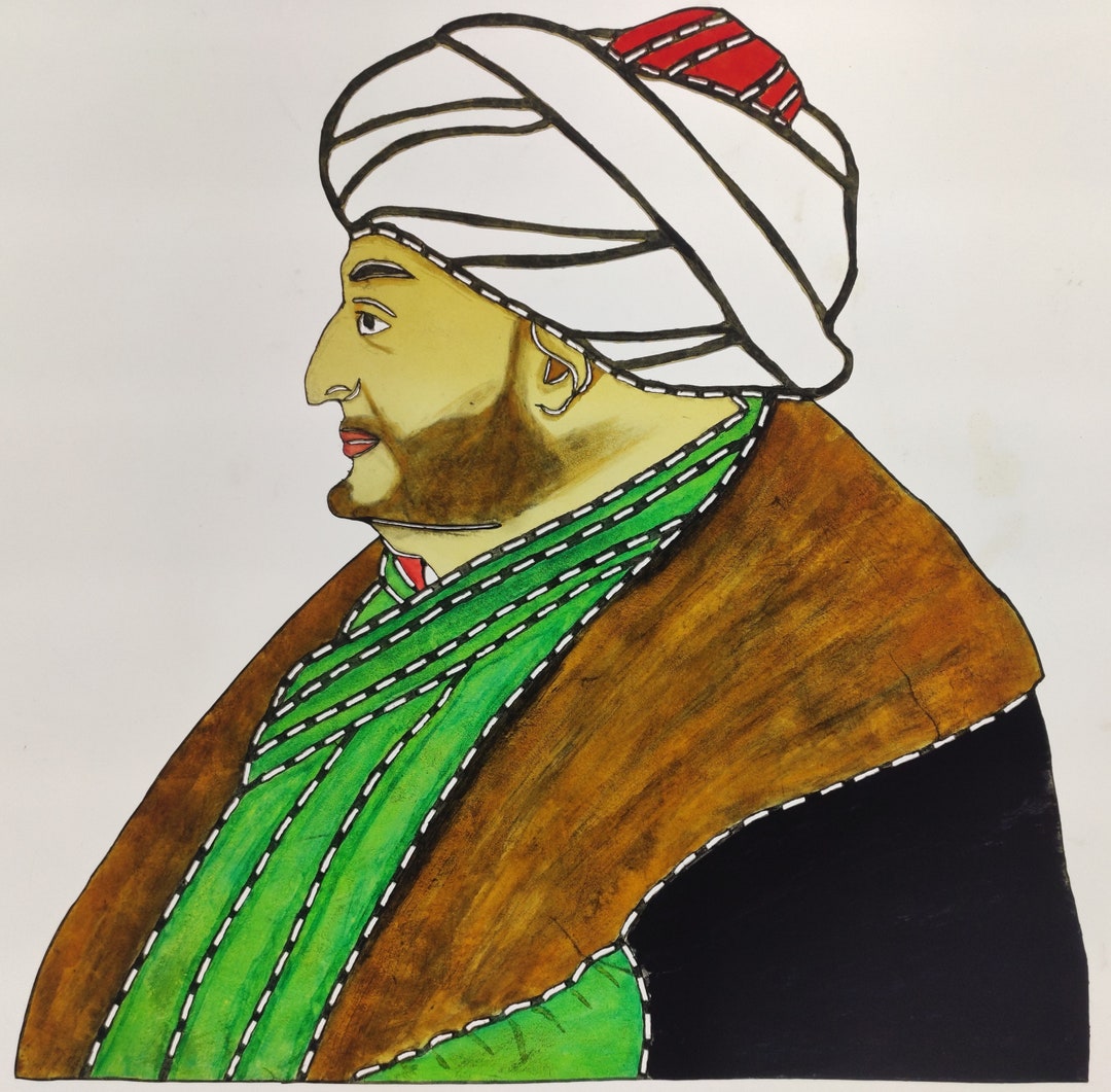 Ottoman Sultan II. Mehmet - Turkish Karagöz Shadow Theatre Puppet Style ...