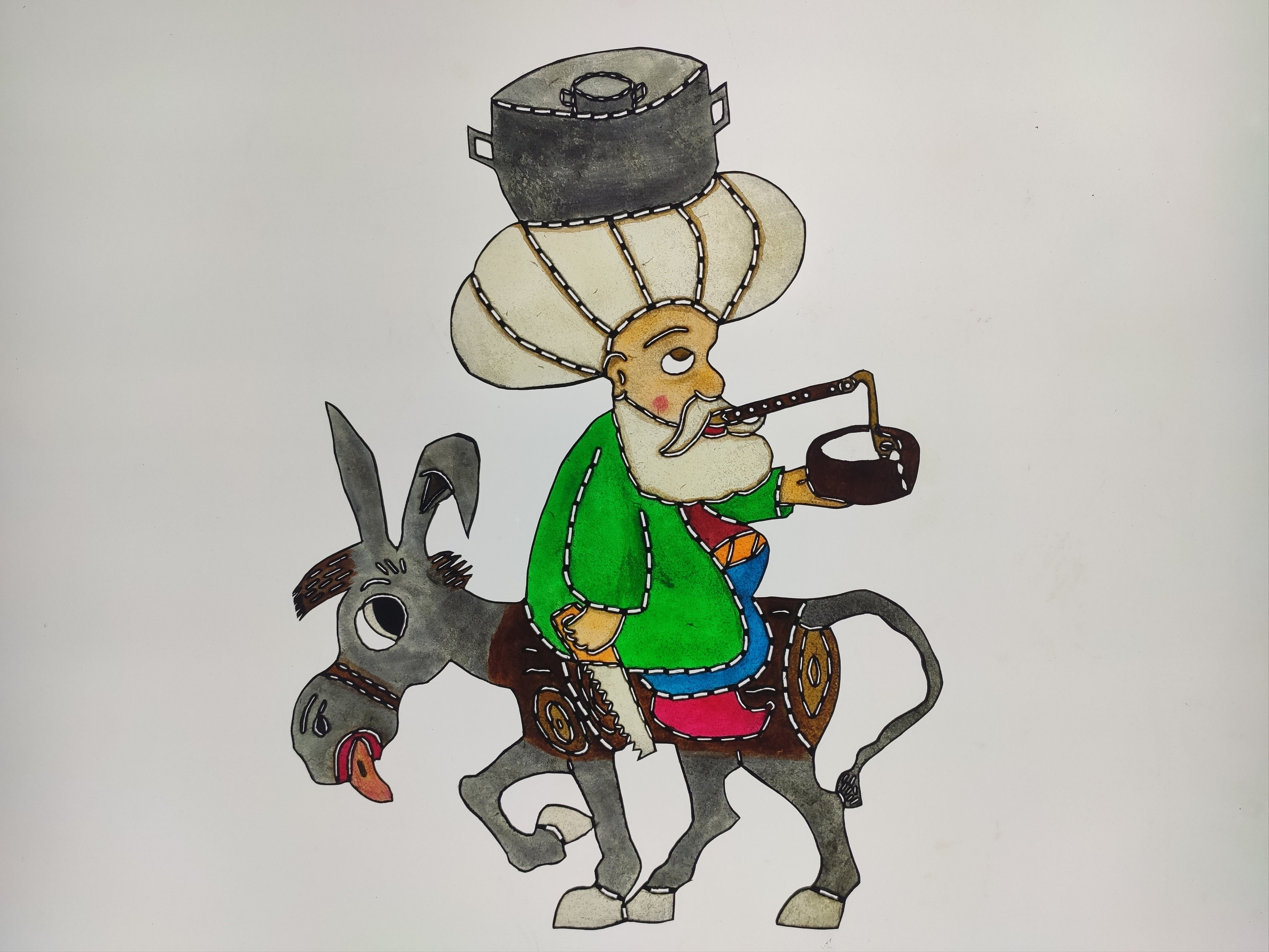 Nasreddin Hodja - Turkish Karagöz Shadow Theatre Puppet Style Chart - Etsy