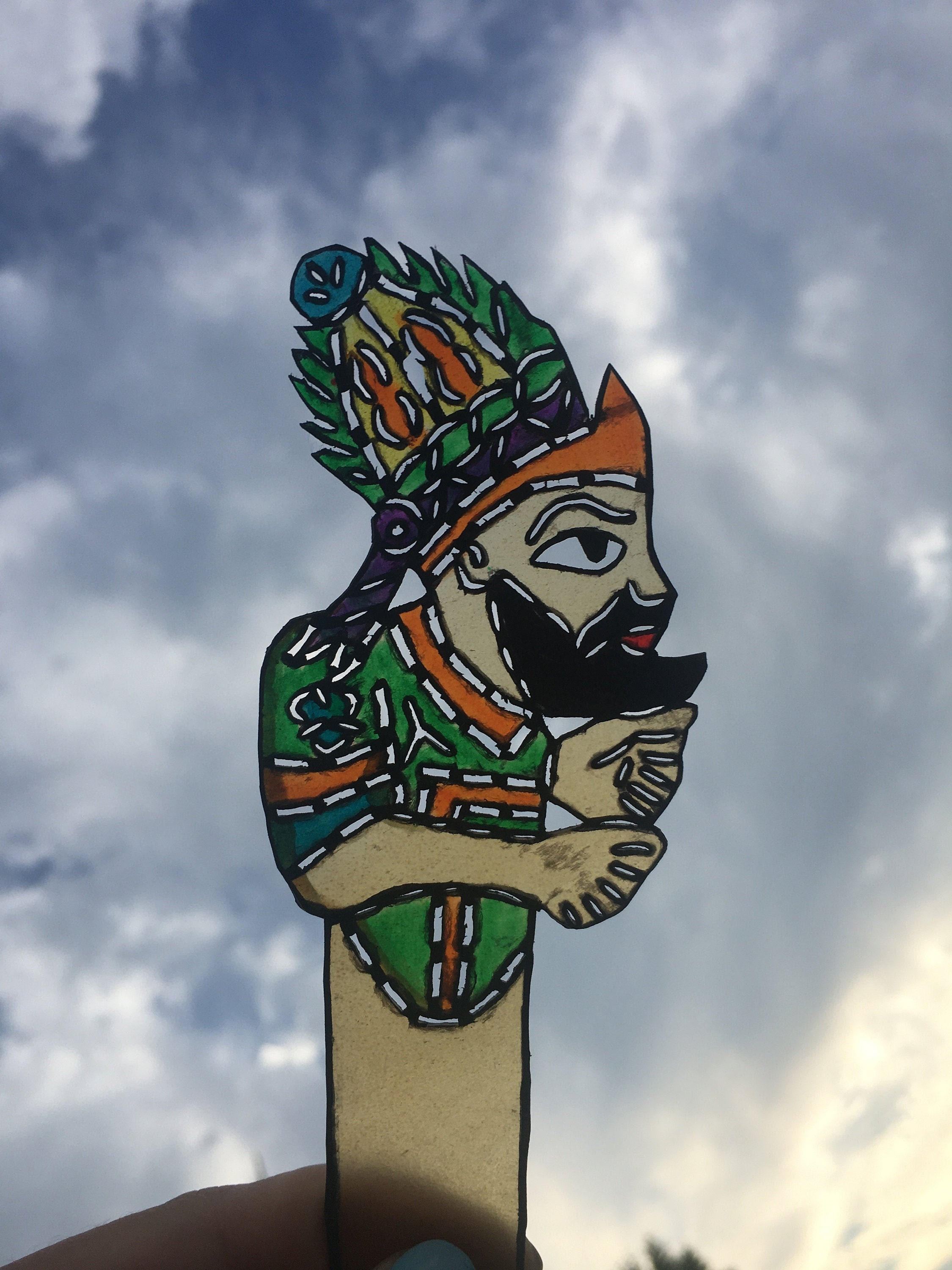 Hacivat Bookmark Karagoz Shadow Puppet Figure Bookmark From - Etsy