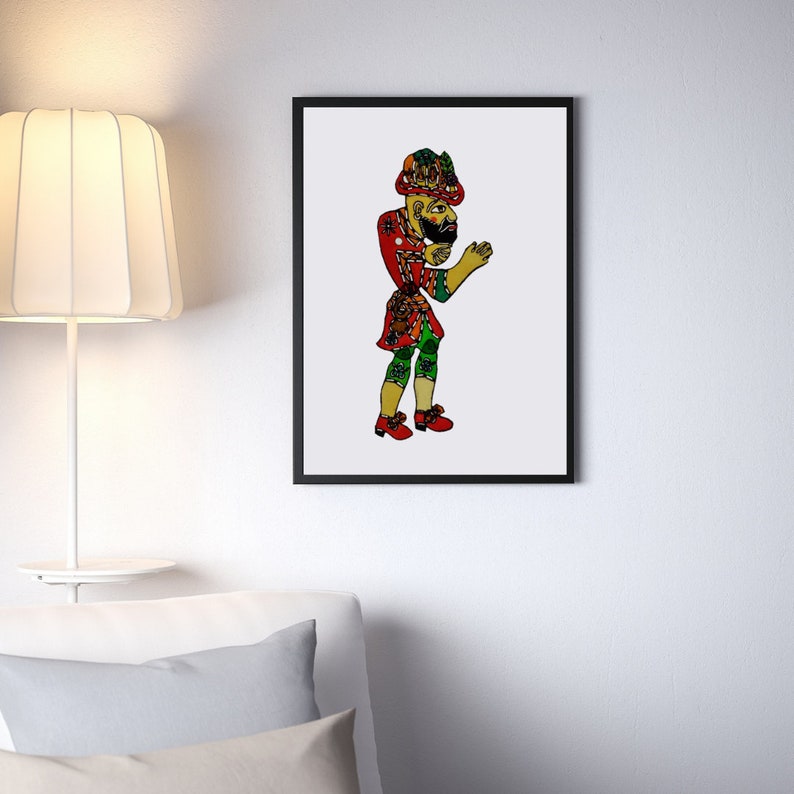 Karagöz - Original Turkish Karagöz Shadow Theatre Puppet - Etsy