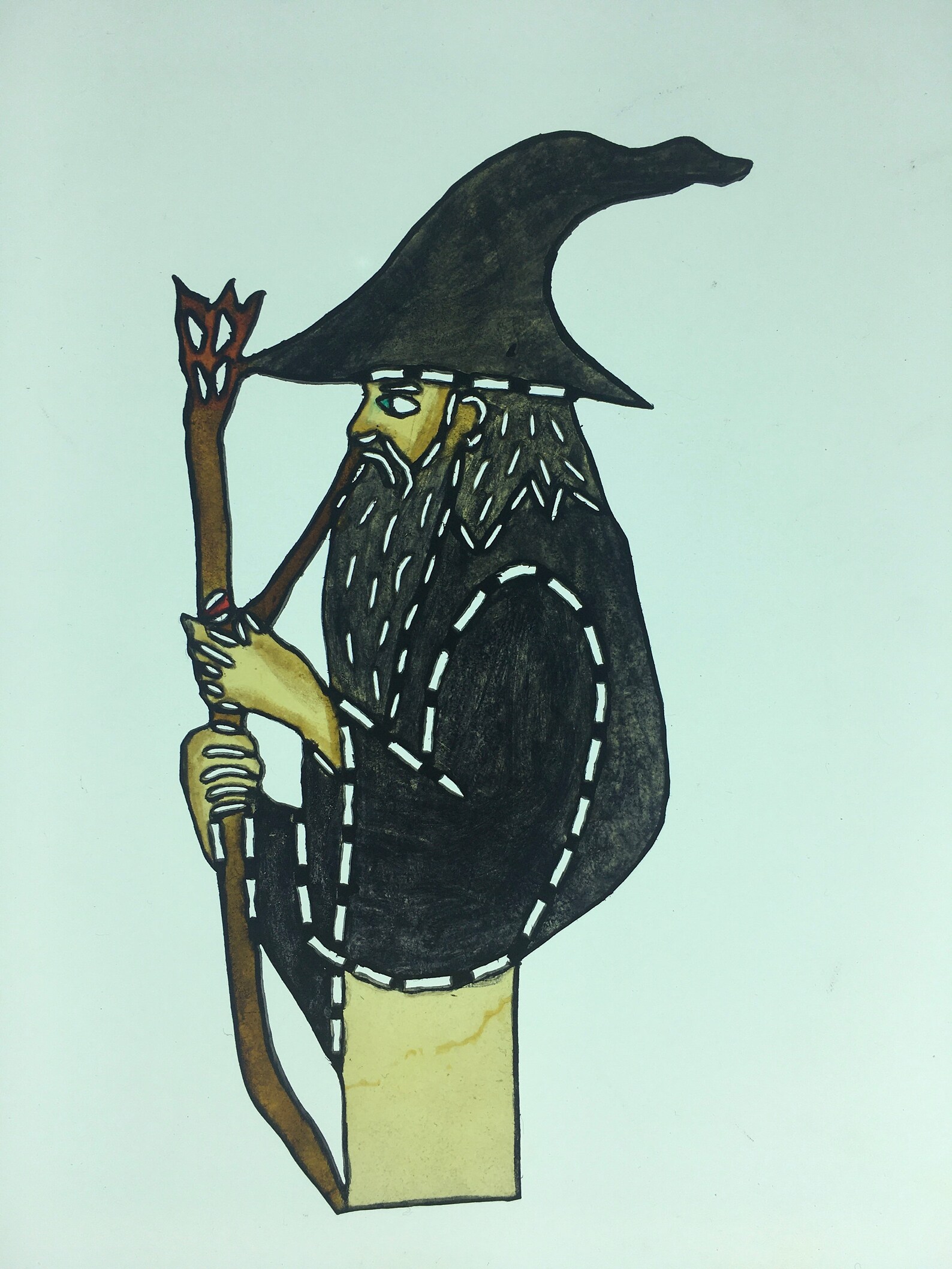 Gandalf Bookmark Karagoz Shadow Puppet Style Bookmark From - Etsy