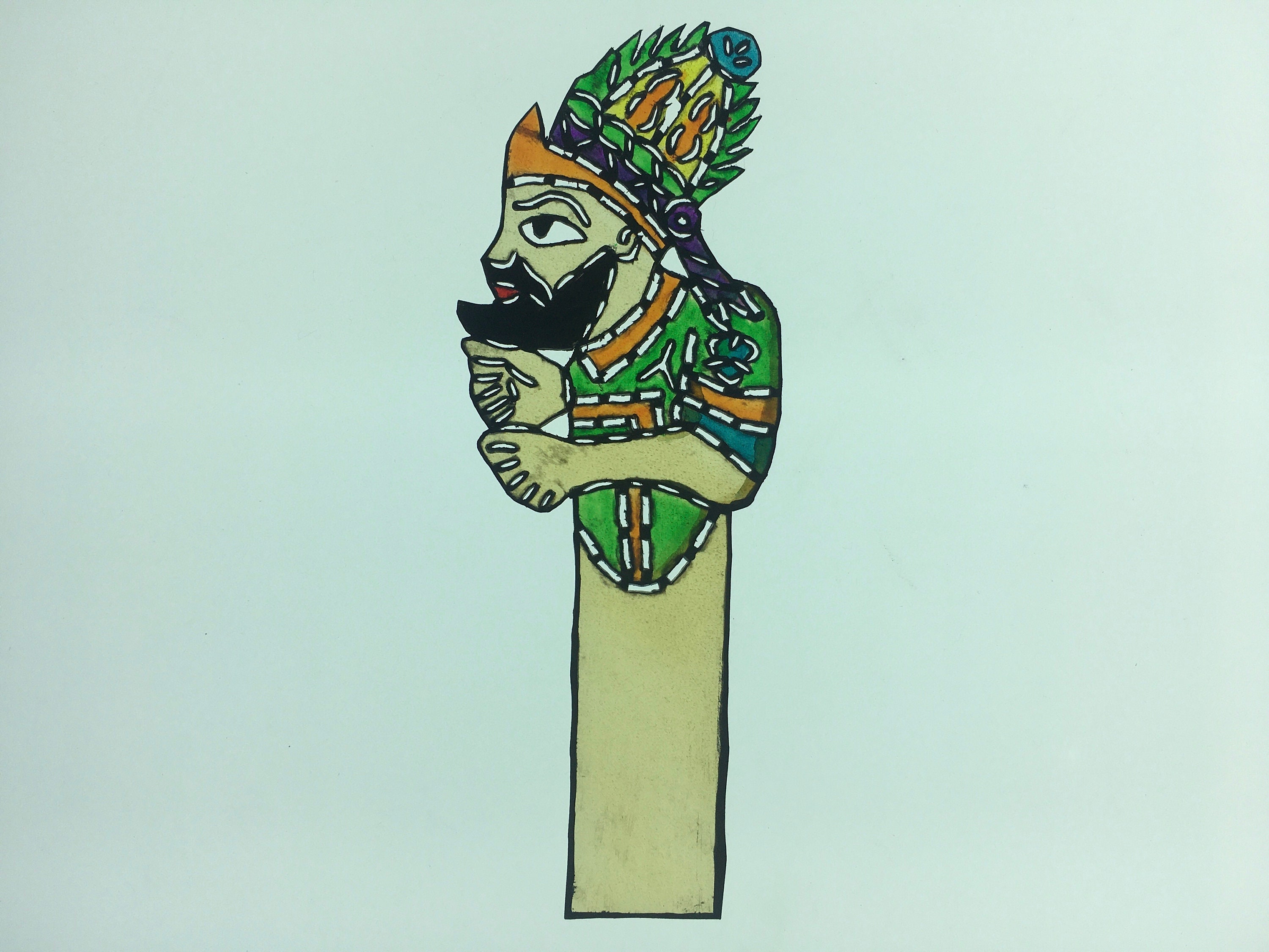 Hacivat Bookmark Karagoz Shadow Puppet Figure Bookmark From - Etsy