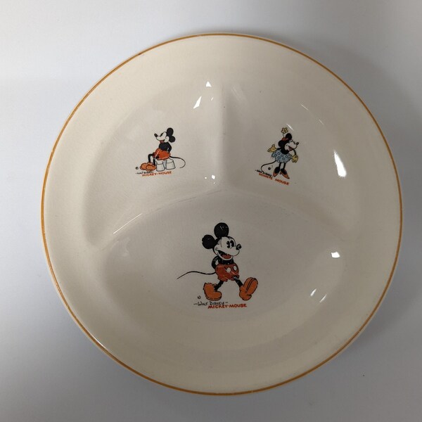 Mickey Mouse Vintage Plate - Etsy