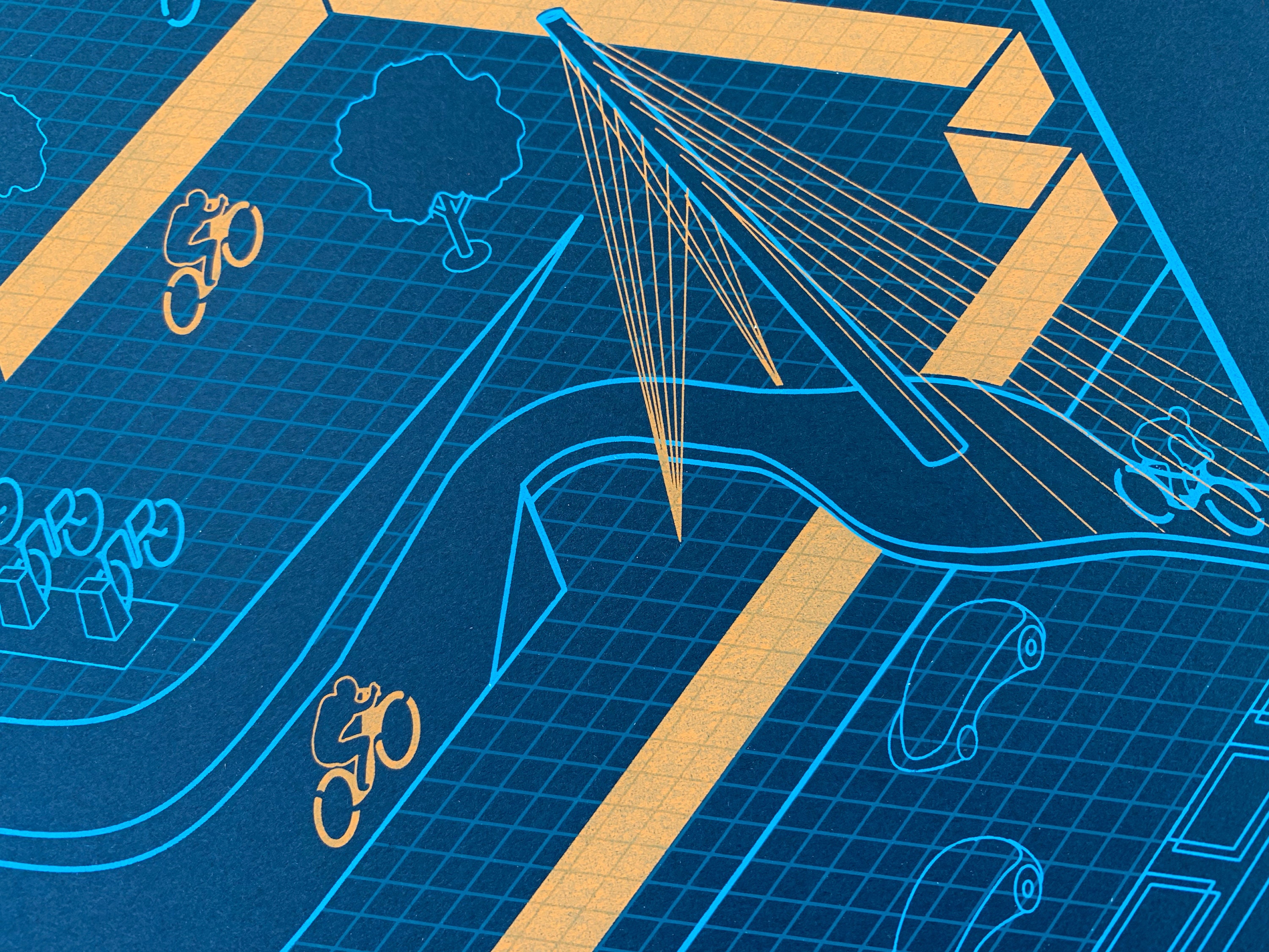 Light-cycle Minneapolis 2.0, Signed Handprinted Silkscreen Poster 18 ...