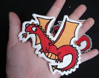 Large Red Dragon Patch - Etsy