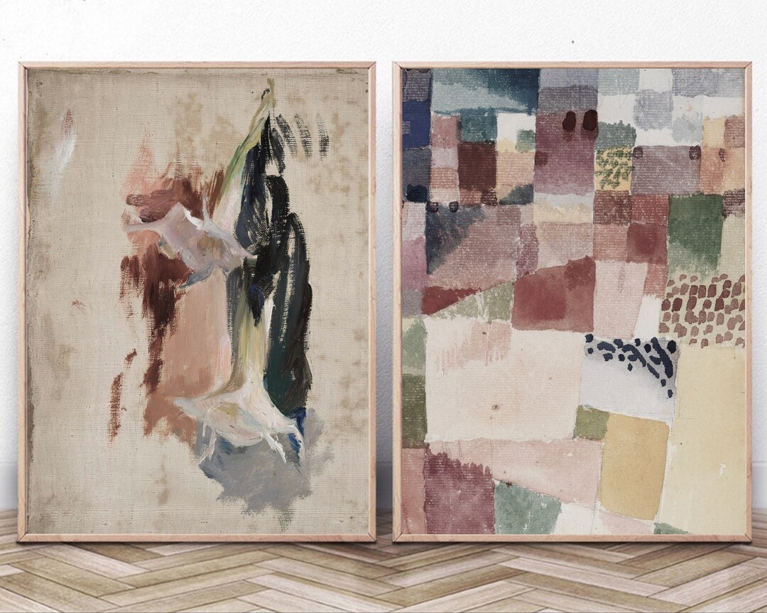 Printable Paul Klee Wall Art Set of 2 Prints, Contemporary Abstract ...