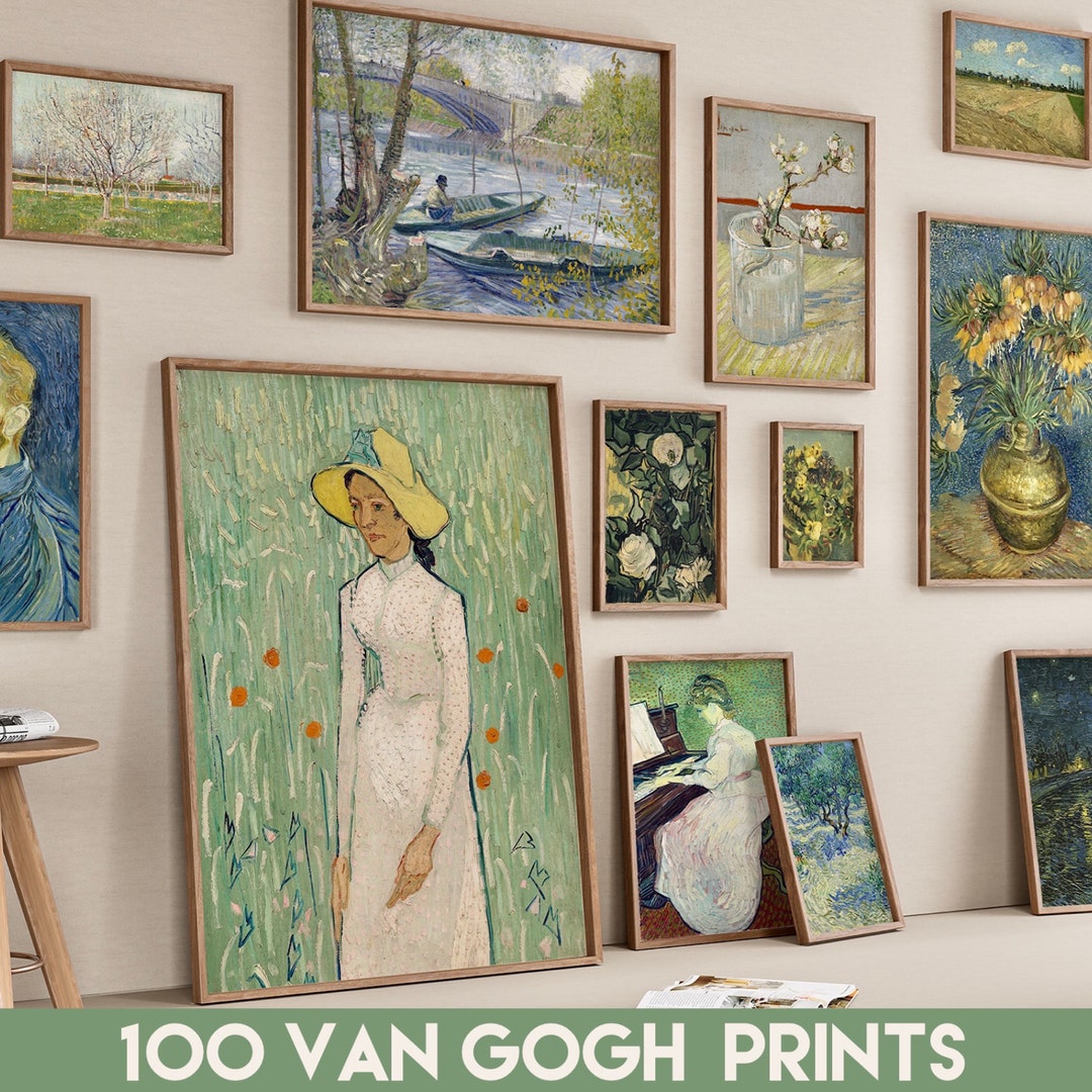 100 Vincent Van Gogh Wall Art Digital Prints Set, Decoración ecléctica ...