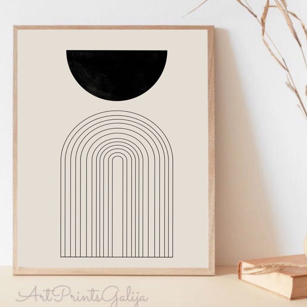 Printable Wall Art, Abstract Boho Art Print, Living Room Print, Digital ...