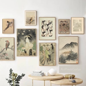 Printable Wall Art, Japanese Gallery Wall Set 10 Prints, Eclectic ...