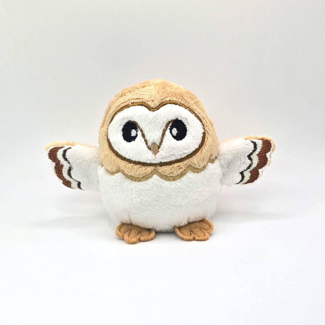 Cleo the Barn Owl Borb Plush, Handmade Toy, Gift for Bird Lover - Etsy
