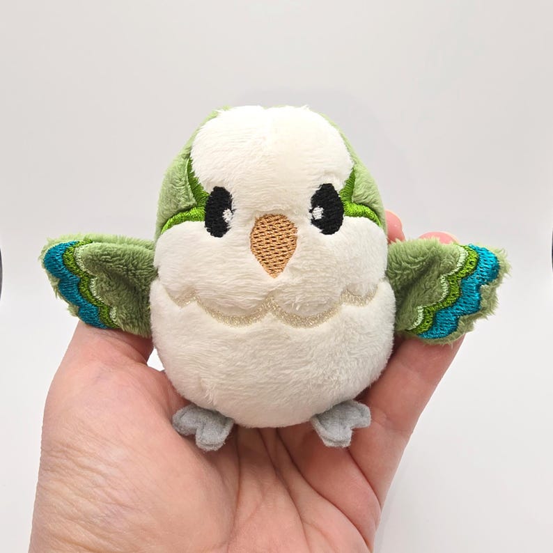 Mango the Quaker Parrot Borb Plush, Monk Parakeet, Handmade Toy, Bird ...