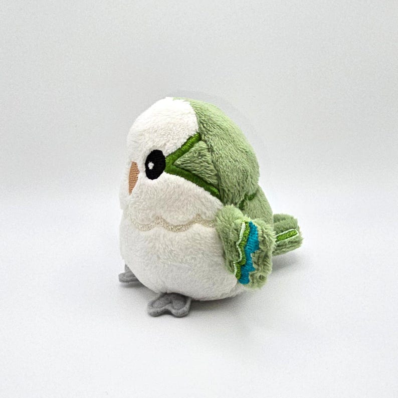 Mango the Quaker Parrot Borb Plush, Monk Parakeet, Handmade Toy, Bird ...