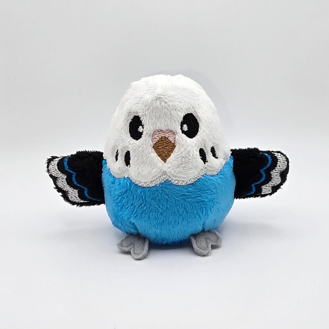 Niblet Worry Borb, Parakeet Plush, Budgie Plush, Anxiety Plush, Budgie ...