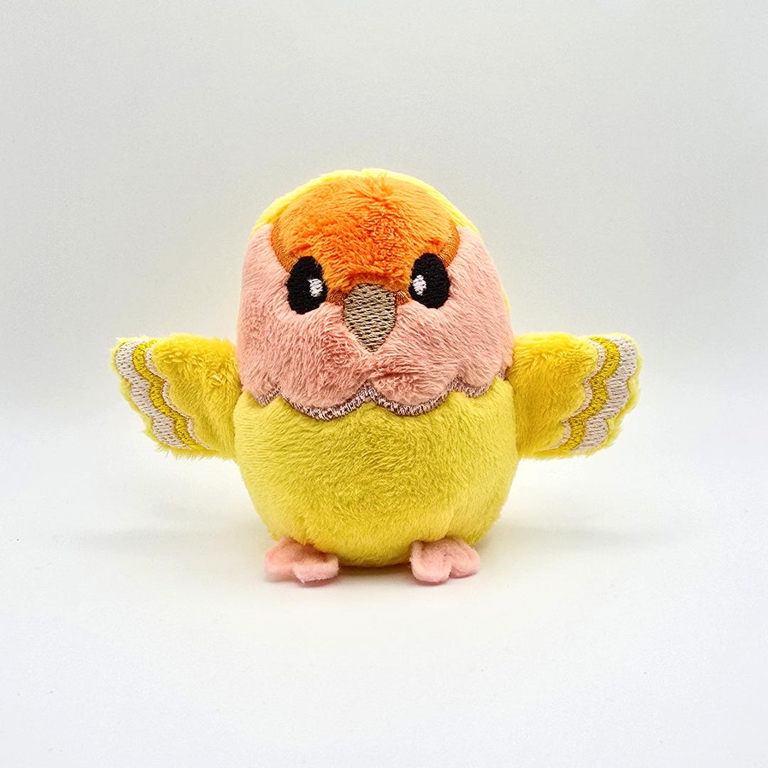 Nuzzles the Lovebird Borb Plush, Lovebird Plush, Parrot Plush, Anxiety ...