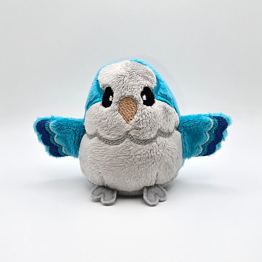 Ocean Worry Borb, Quaker Parrot Plush, Parrot Plush, Anxiety Plush ...