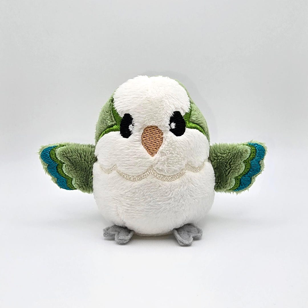 Mango the Quaker Parrot Borb Plush, Monk Parakeet, Handmade Toy, Bird ...