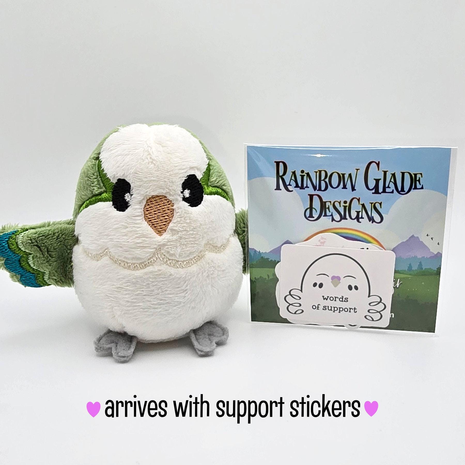 Mango the Quaker Parrot Borb Plush, Monk Parakeet, Handmade Toy, Bird ...