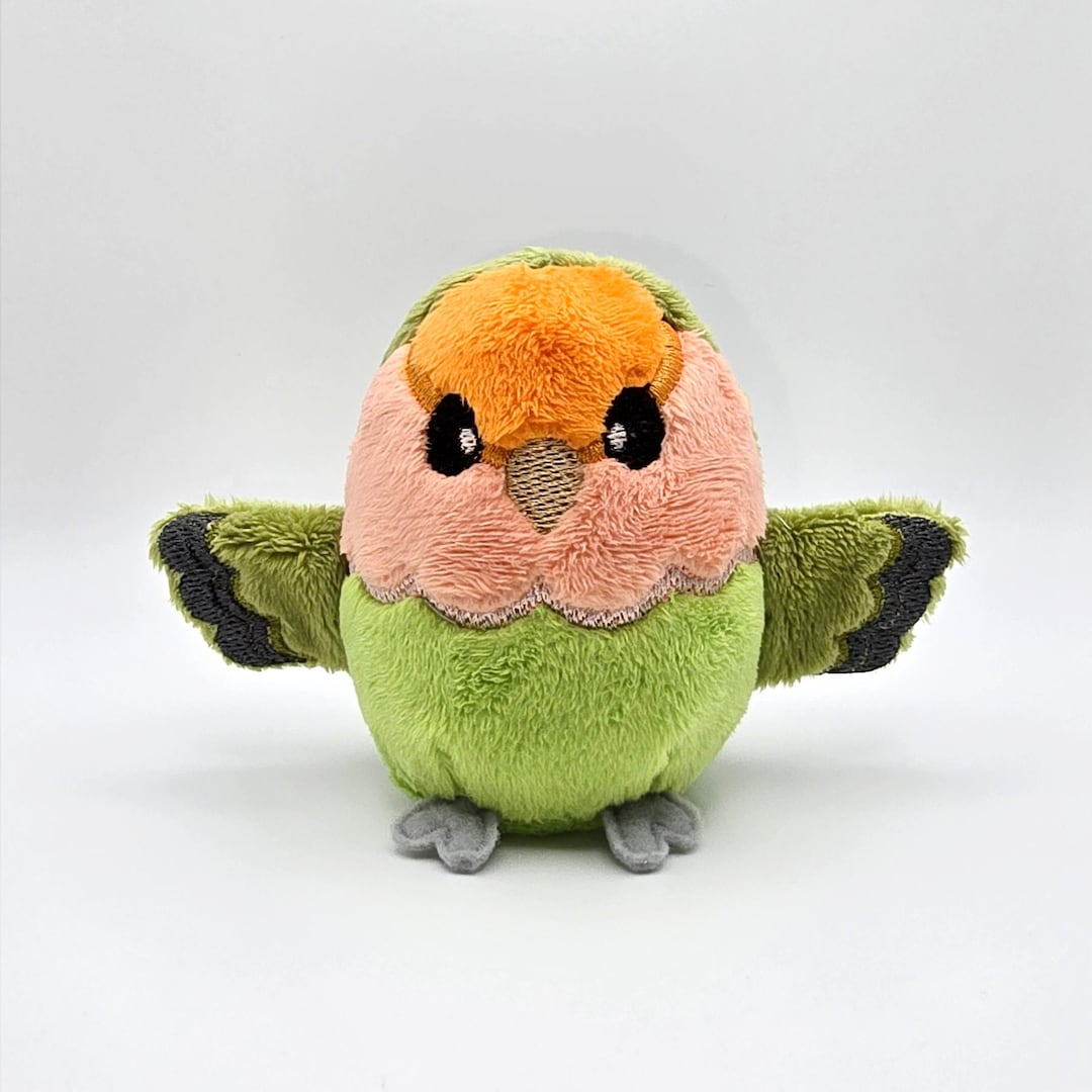 Bandit the Lovebird Borb Plush, Anxiety Toy, Handmade Parrot Doll - Etsy