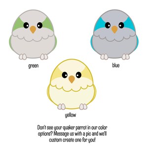 Quaker Parrot Borb Life 11 and 15 Oz Mugs, Personalized Quaker Parrot ...