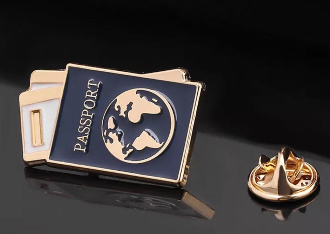 Passport Enamel Pin - Etsy