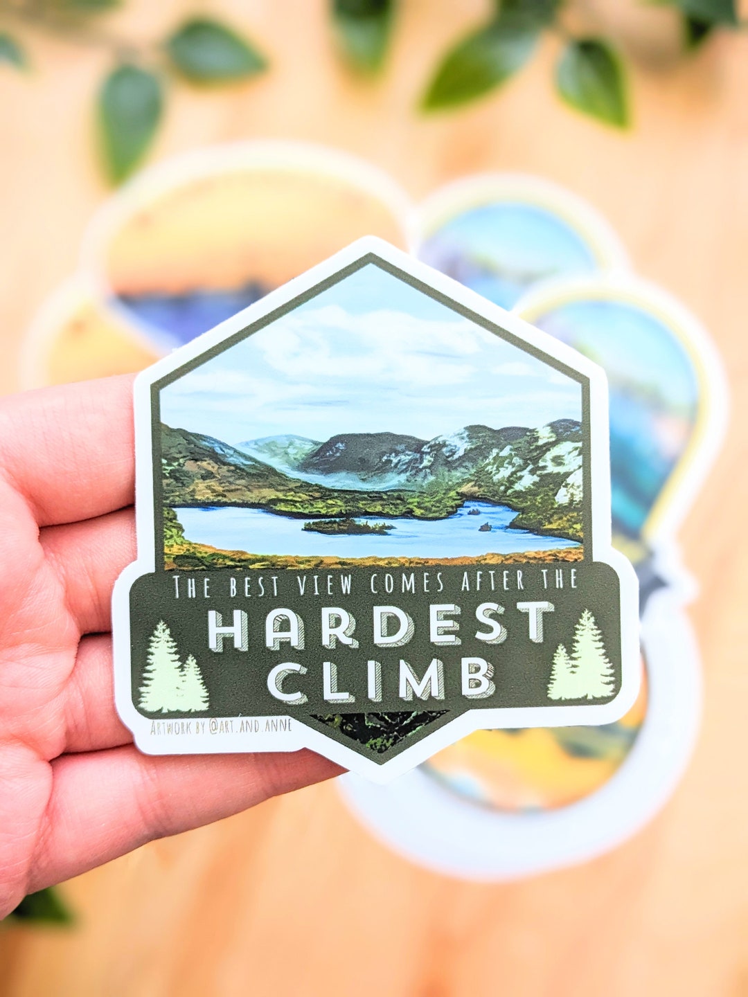 Vinyl Waterproof Stickers, Mountain Sticker, Climbing Sticker ...