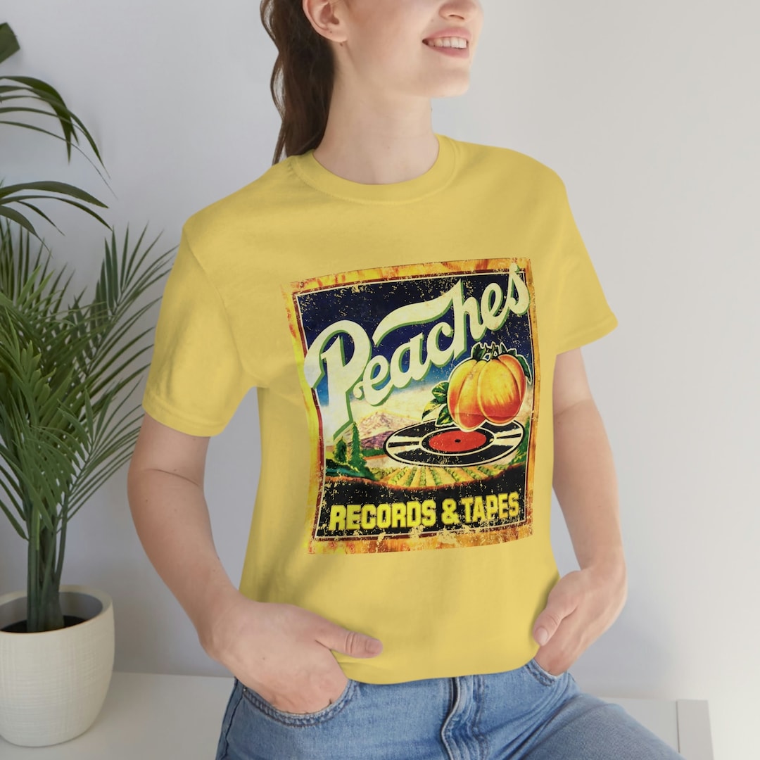 Peaches Records T-shirt / Retro Record Store Tee - Etsy