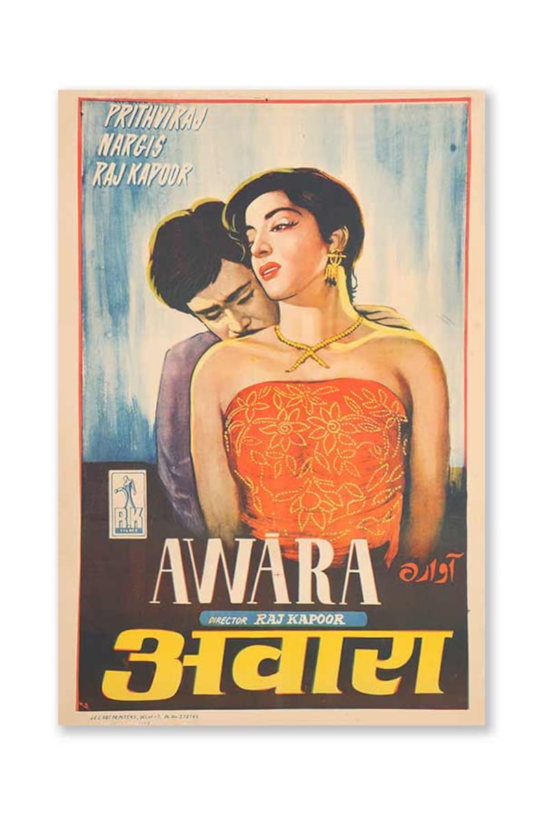 Awara Movie Original Bollywood Poster - Etsy