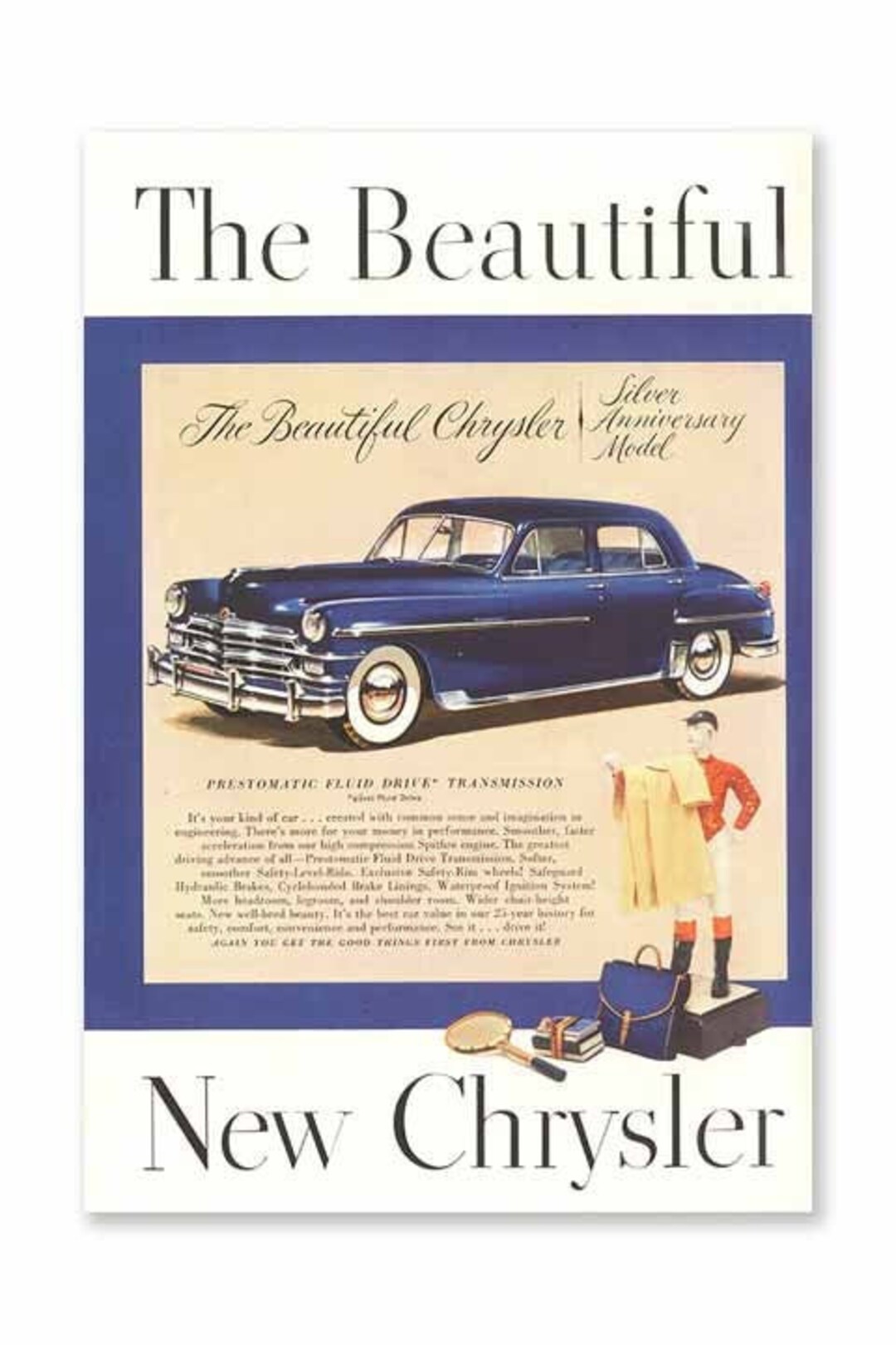 CAR VINTAGE AD- Luxury Car Poster, Retro Car Poster, 40s Car Poster ...