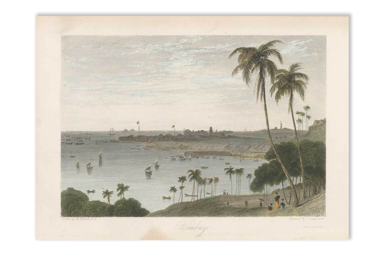 Bombay 18th Century Engraving | Ethnic Prints, Indian Engraving Prints ...