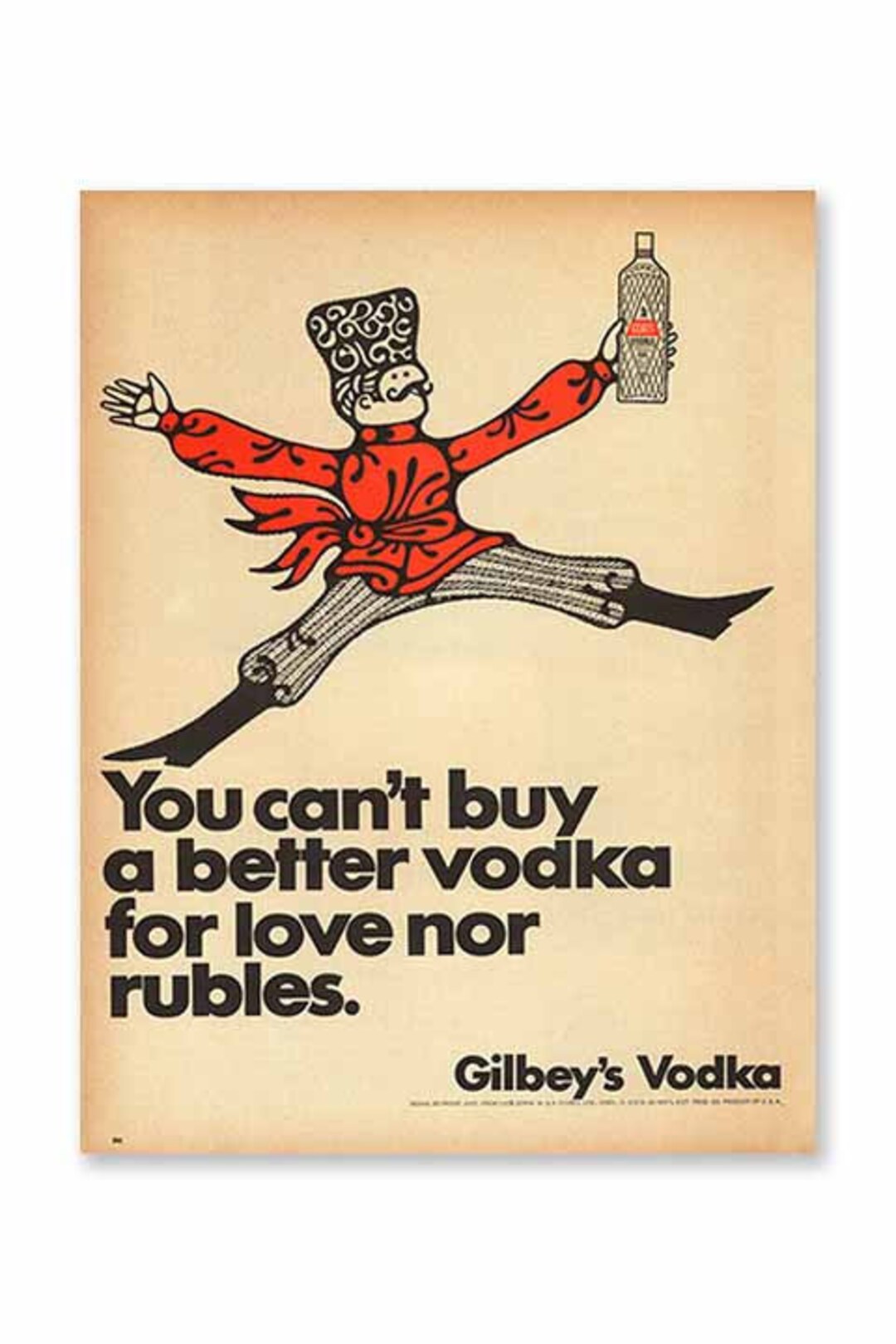 VODKA VINTAGE AD - Retro Vodka Posters, Alcohol Prints, Barware Wall ...