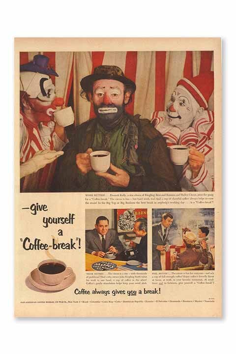 COFFEE VINTAGE AD - Vintage Coffee Poster, Kitchen Decor Poster, Coffee ...