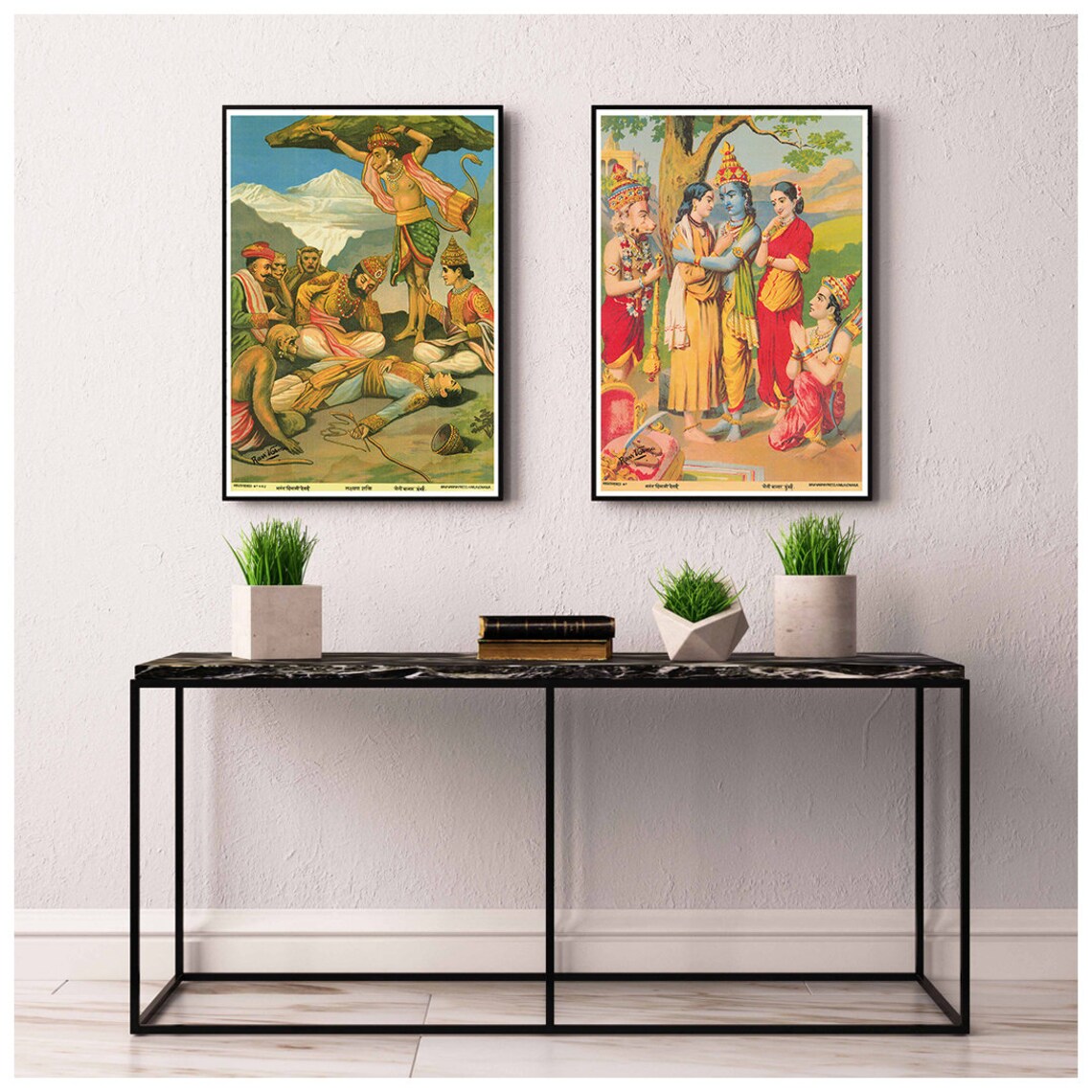 Lakshman Shakti Raja Ravi Verma Print | Folk Art Prints, Ethnic Prints ...