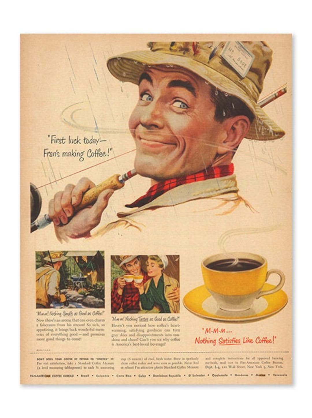 COFFEE VINTAGE AD | Kitchen Poster, Retro Food Print, Kitchen Wall Art ...