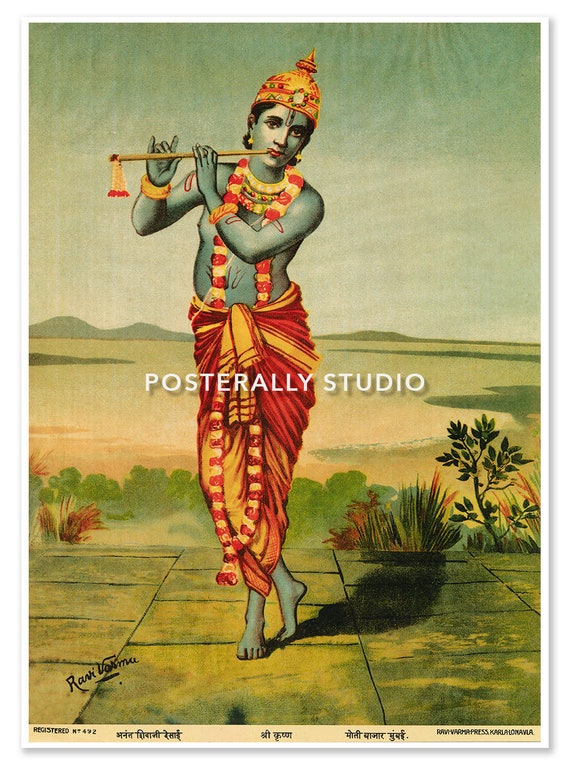 Raja Ravi Varma Krishna Radha Paintings