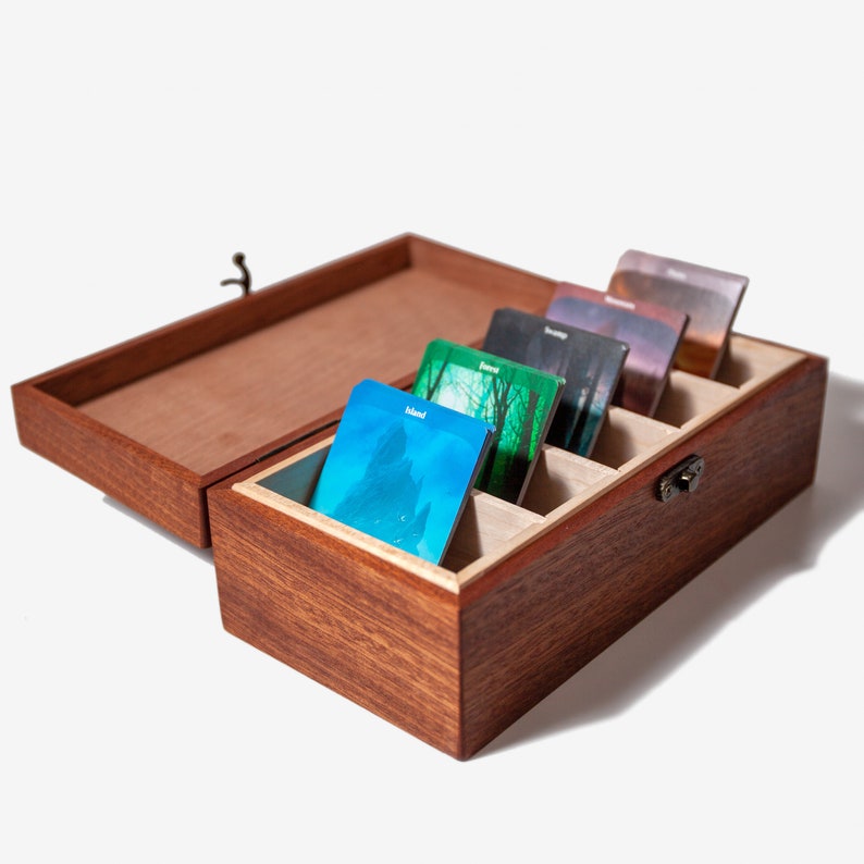 Card Box / Deck Box - 5 Compartments - Etsy