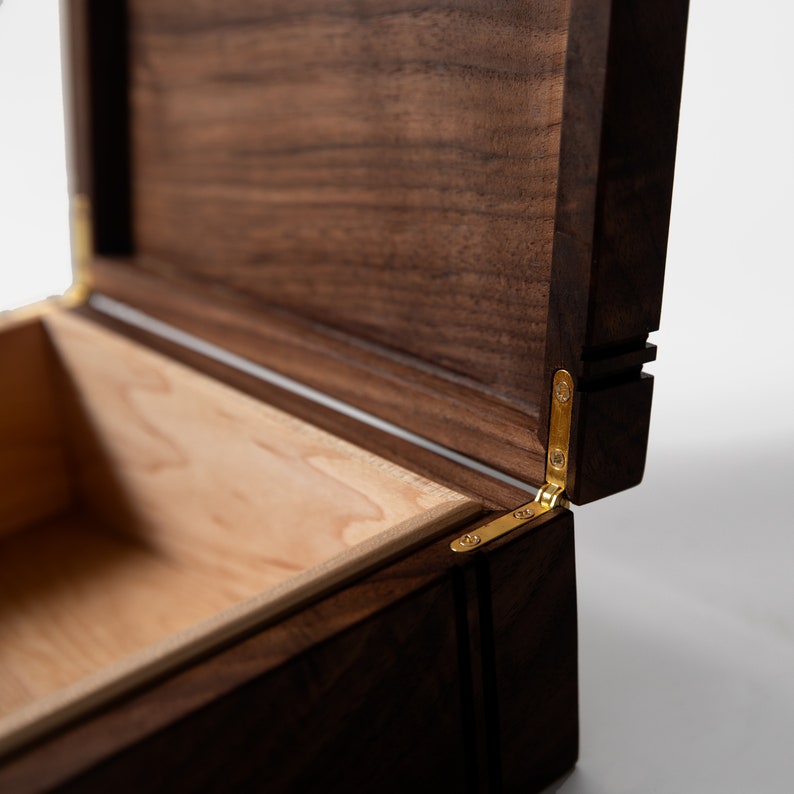 Keepsake Box Black Walnut and Maple - Etsy