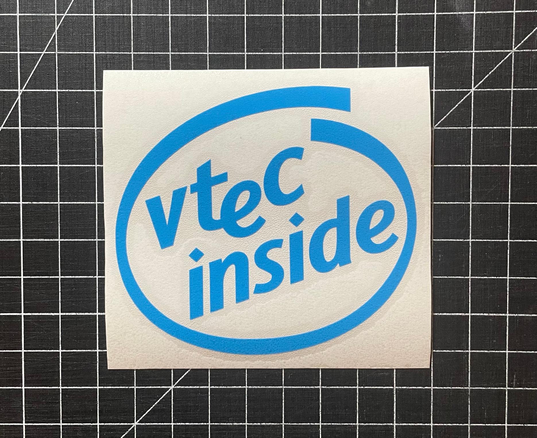 Vtec Inside - Vinyl Sticker - Choose Color and Size - Custom Car JDM ...
