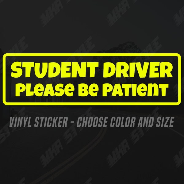 Student Driver - Etsy