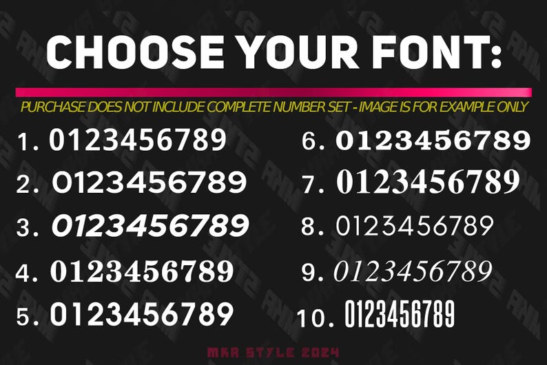 Mailbox Numbers Custom Decal - Vinyl Sticker for Mail Box - Many Fonts ...