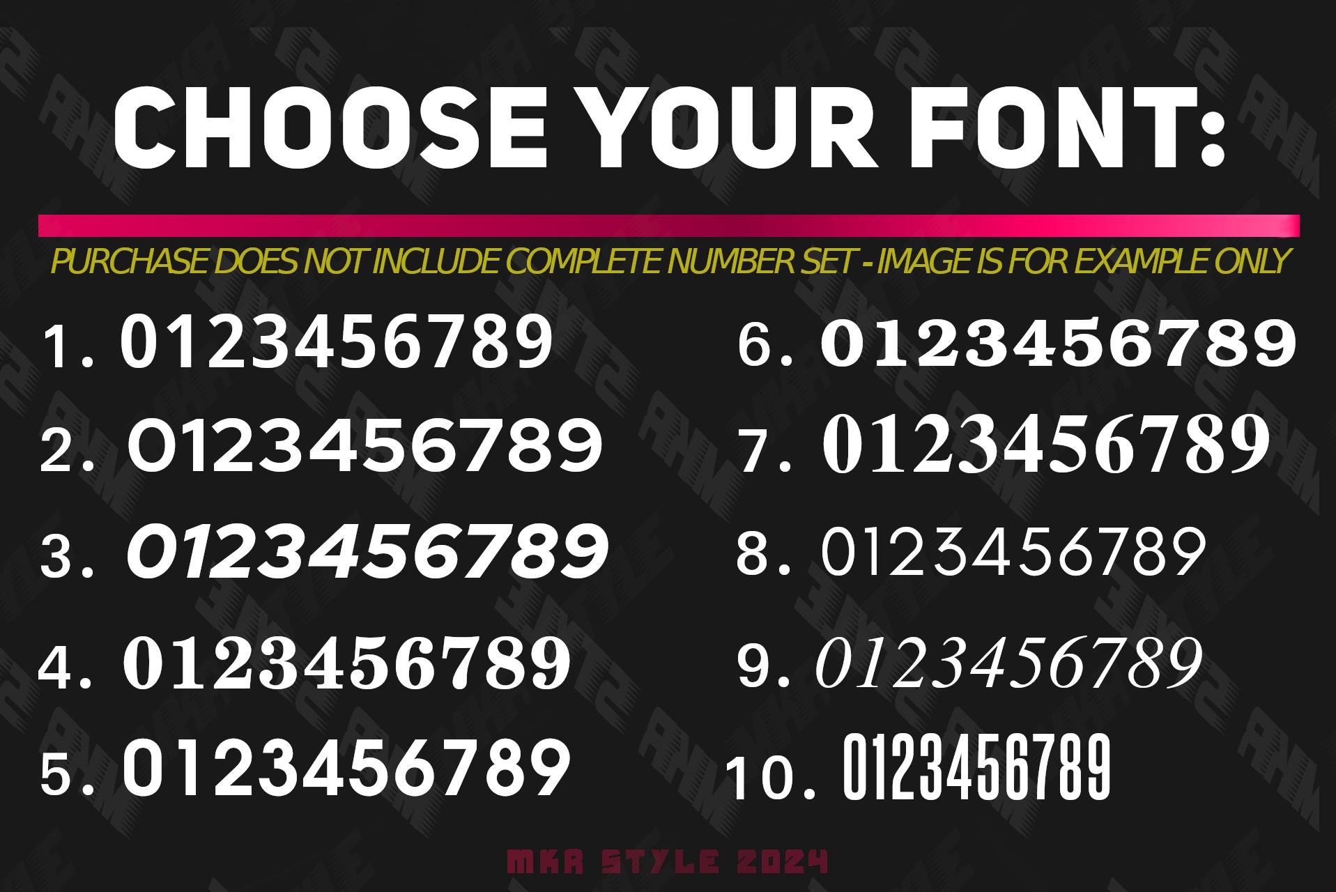 Mailbox Numbers Custom Decal - Vinyl Sticker for Mail Box - Many Fonts ...
