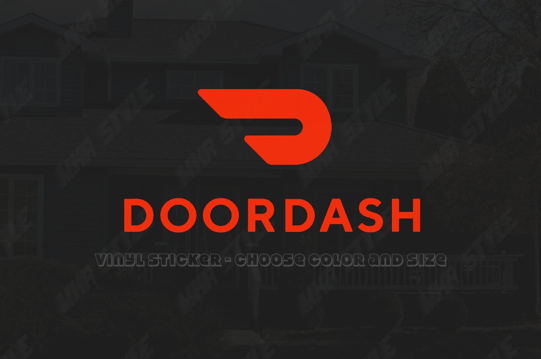 Doordash Decal Vinyl Sticker Choose Color and Size - Etsy