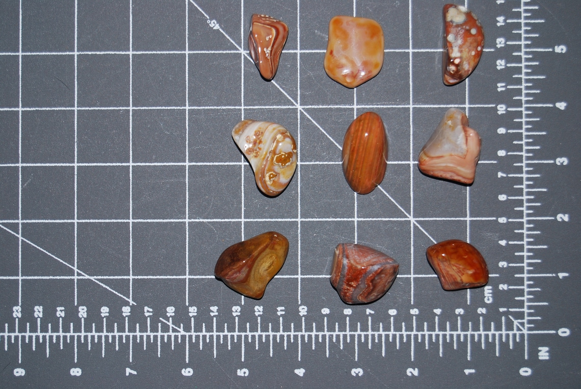 Loose Bahia Agate Polished Stone Set, 5 Ounces 9 Stones - Etsy